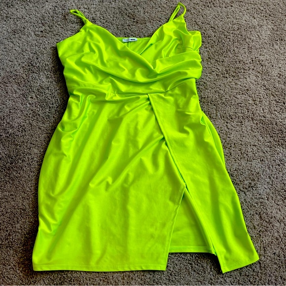 Fashion Nova | Dresses | Plus Size Neon Mini Dress X2x | Poshmark
